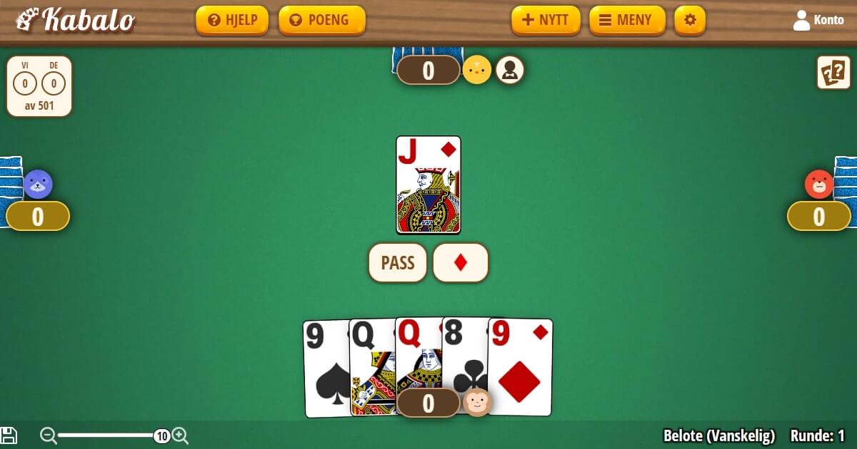 Belote - Kabalo.no
